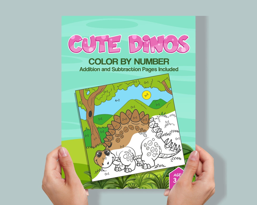 Cute Dinos - Color by Number (addition and Subtraction Pages Included ...