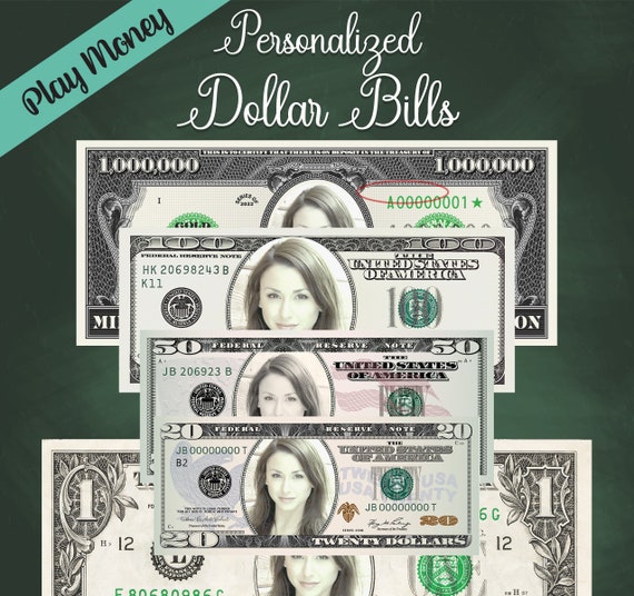 Personalized Play Money Printable 7 Best Images Of Printable Money