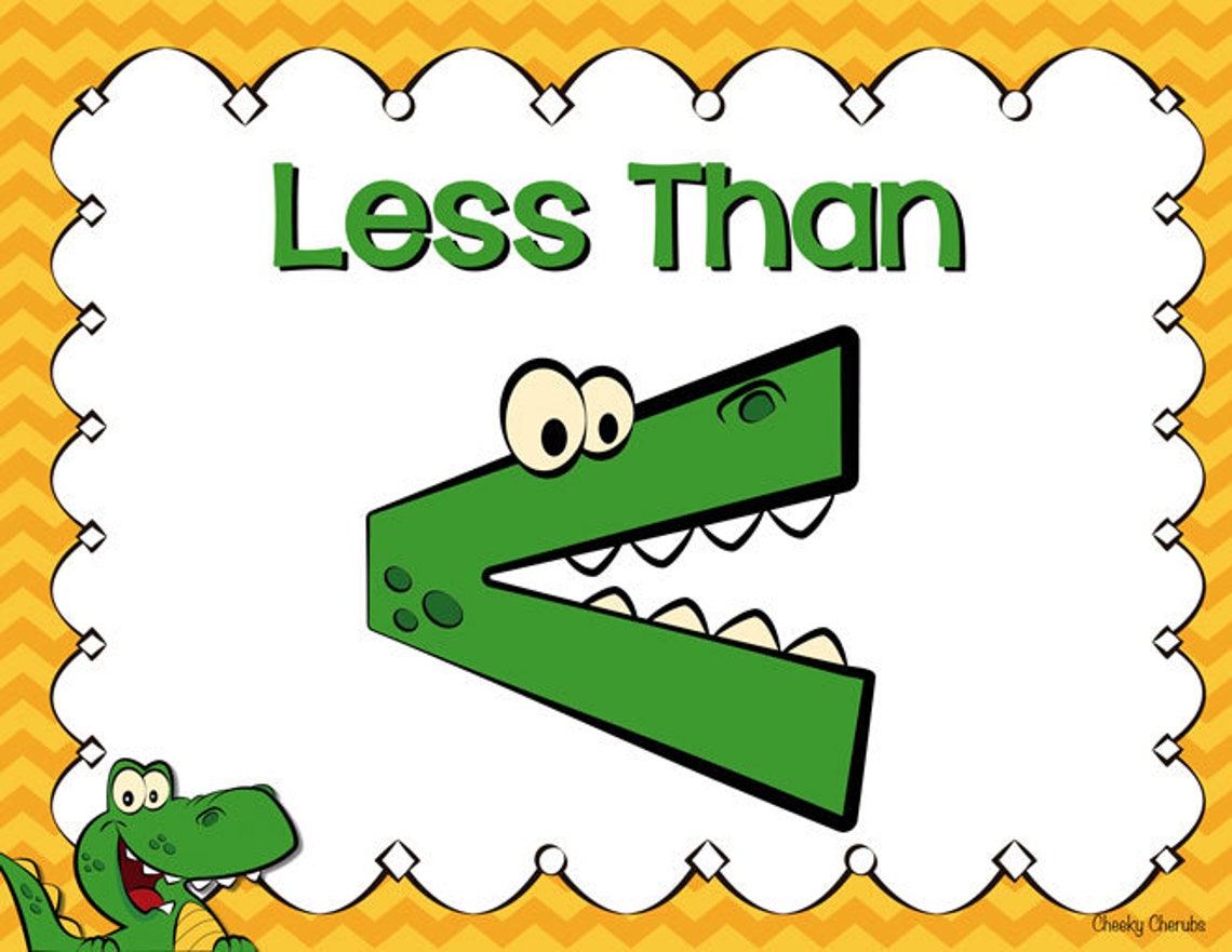 Greater Than Less Than and Equal to Comparing Numbers - Etsy