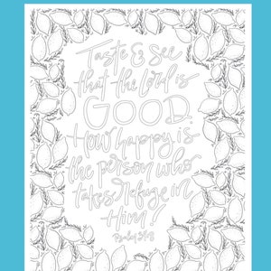 Bible Verse Coloring Pages | 5 Pages | Scripture Coloring Sheets ...