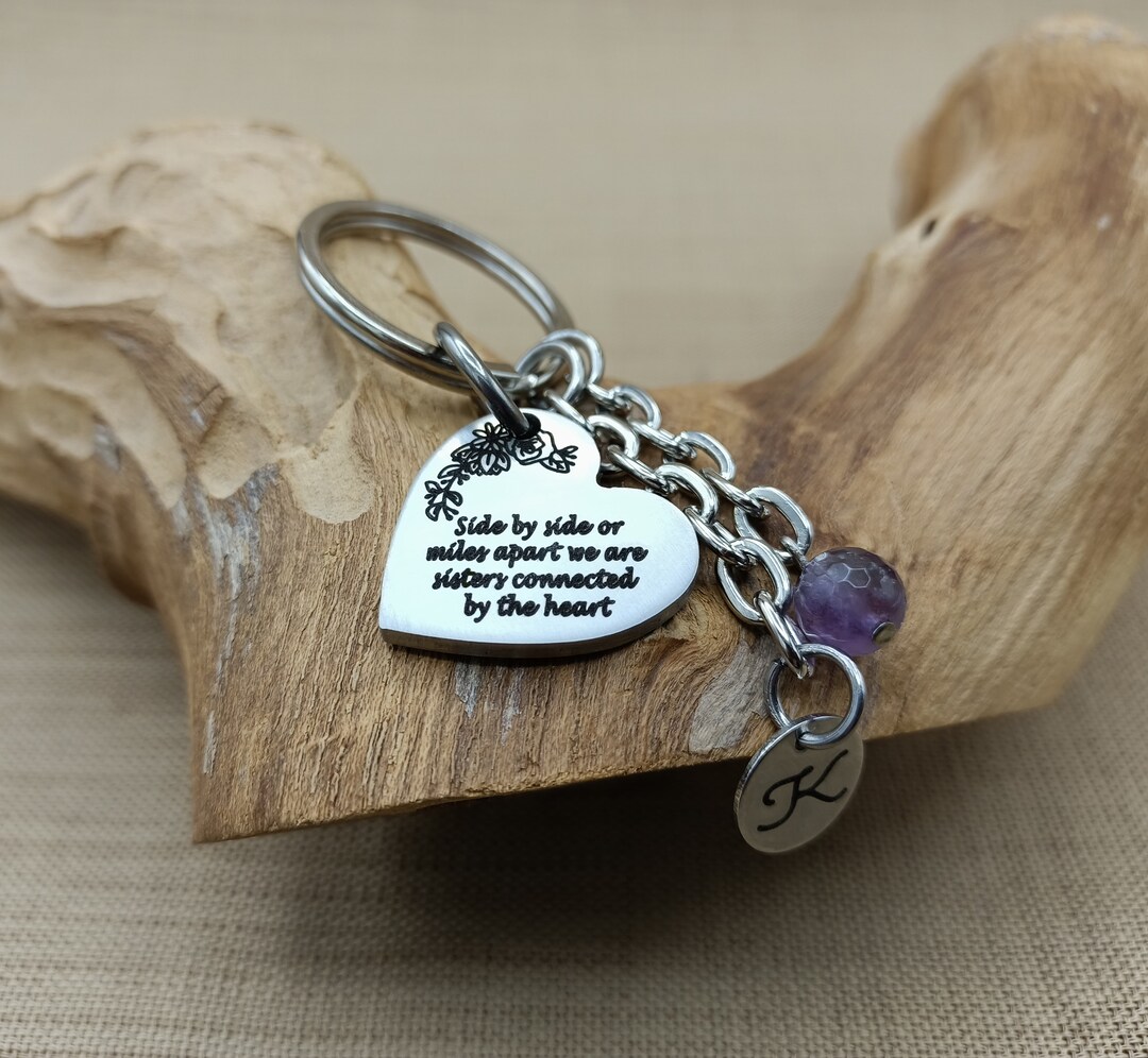 Personalized Sister Gift, Sister Keychain, Best Friend Sister Gift ...
