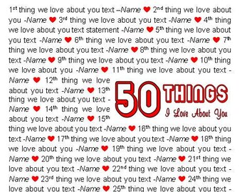 50 Things I Love - Etsy UK