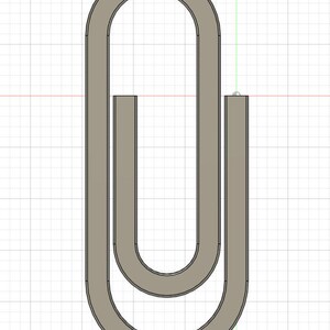 Two STL Files: One Jumbo Large Paper Clip STL File Plus a Large Size ...