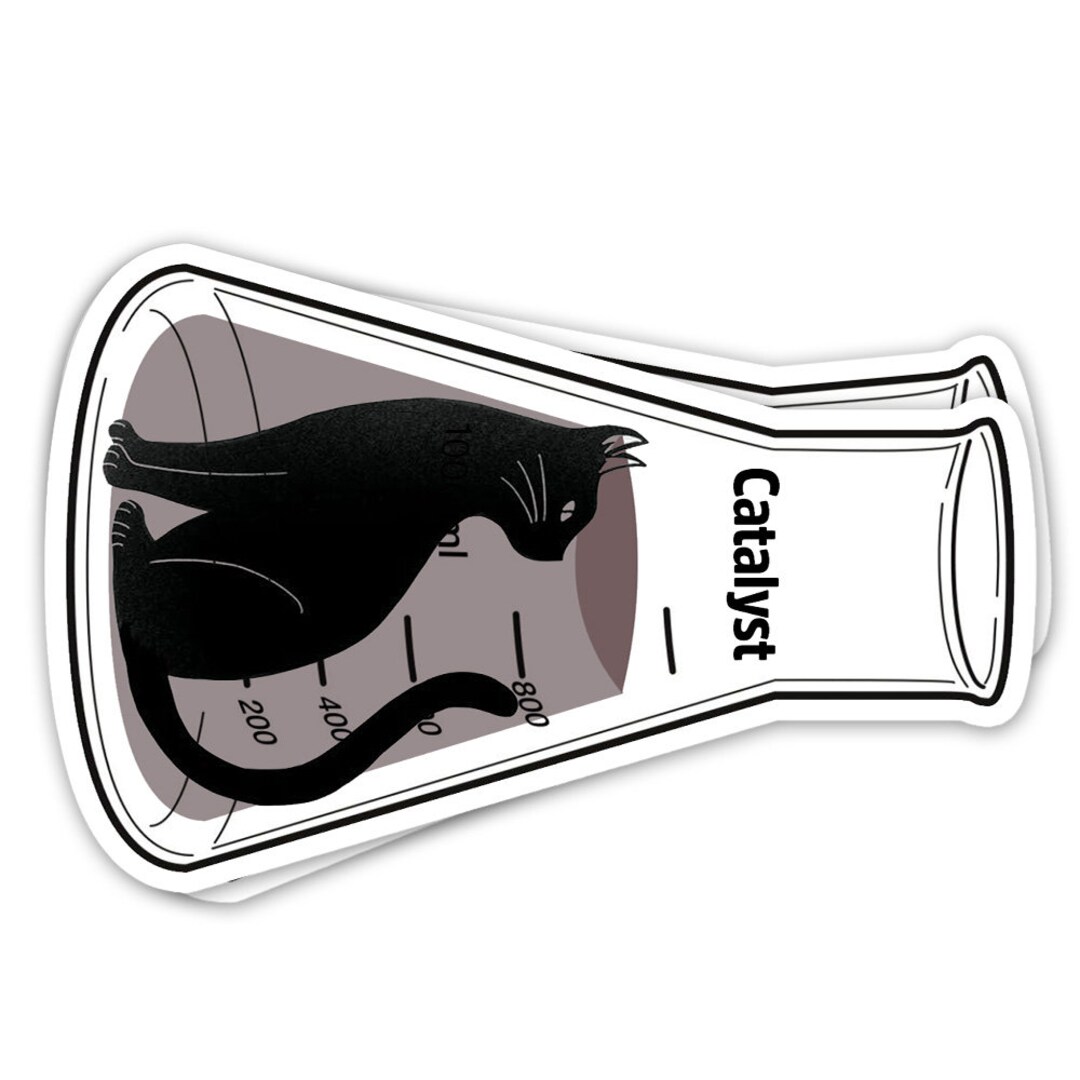 Science Cat Stickers, Chemistry Kitties, Lab Tech, Biology Sticker ...