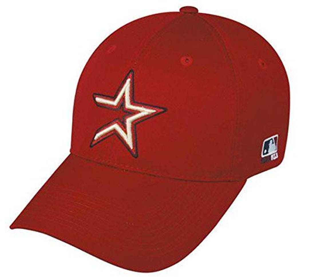 Houston Astros OC Sports Vintage Throwback Hat Cap Red Gold Star Adult ...