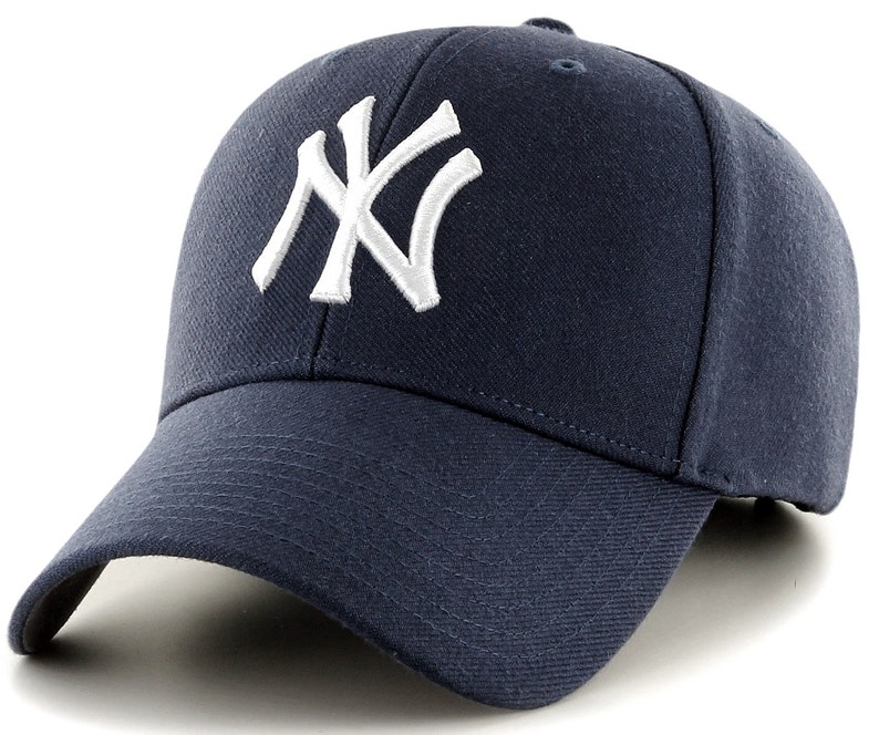 New York Yankees Fan Favorite Navy Blue MVP Hat Cap Adult Men's W/ Rare ...