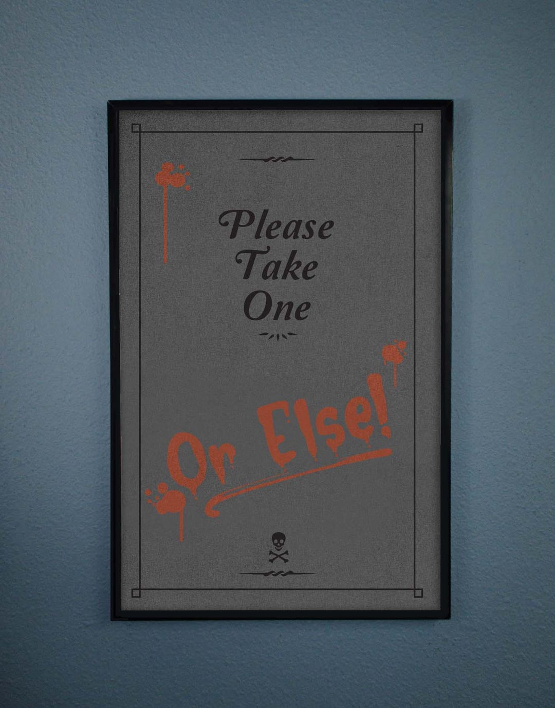 Please Take One Sign for Halloween Candy Bowl - Etsy