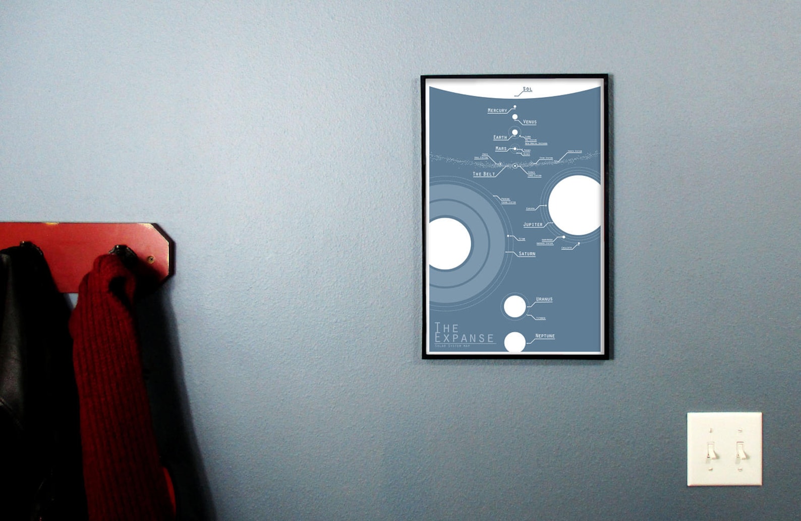 The Expanse Solar System Map With Points of Interest From - Etsy