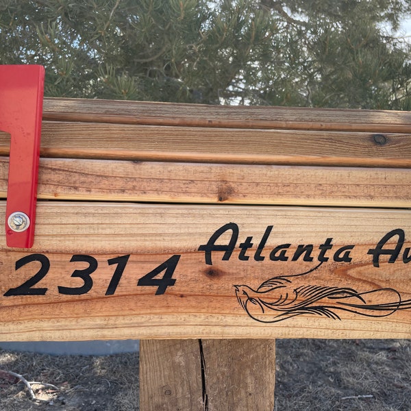 Custom Cedar Mailbox - Etsy