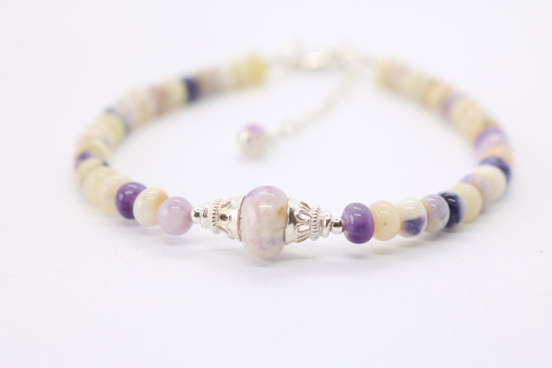 Tiffany Stone Bracelet, Tiffany opal, Bertrandite, Opalized Fluorite ...