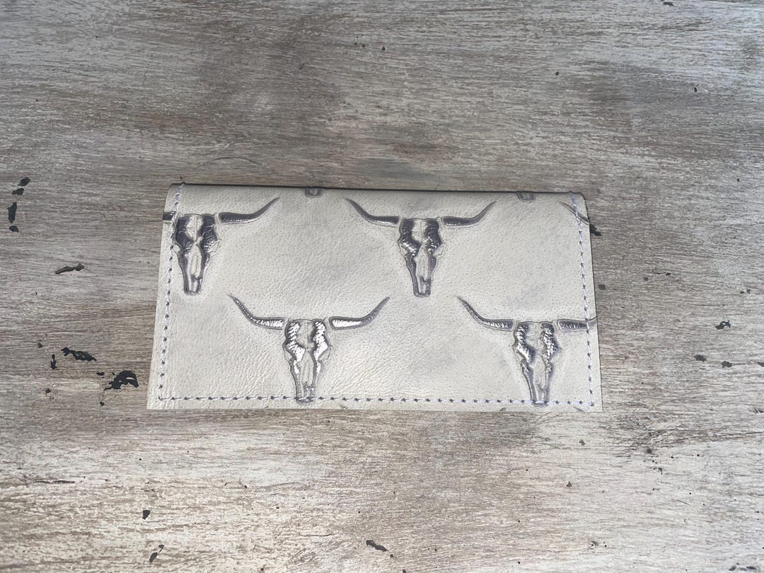Patterned Checkbook Cover for Women, Leather Checkbook Case for Men ...