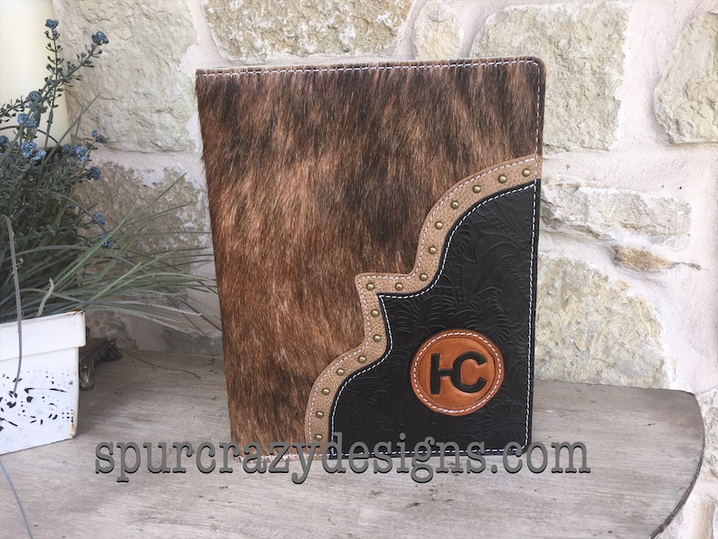 Cowhide Covered 2 Inch Binder / Customized Binder / Binder - Etsy