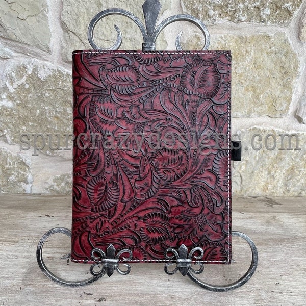 Red Leather Journal - Etsy