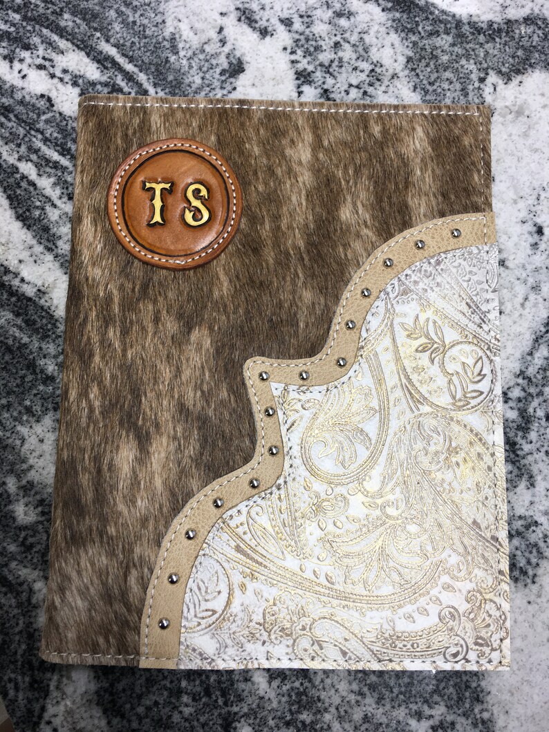 Custom Brand Leather Covered Notepad / Leather Covered - Etsy