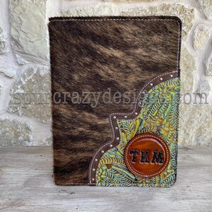 Custom Brand Leather Covered Notepad / Leather Covered Portfolio ...