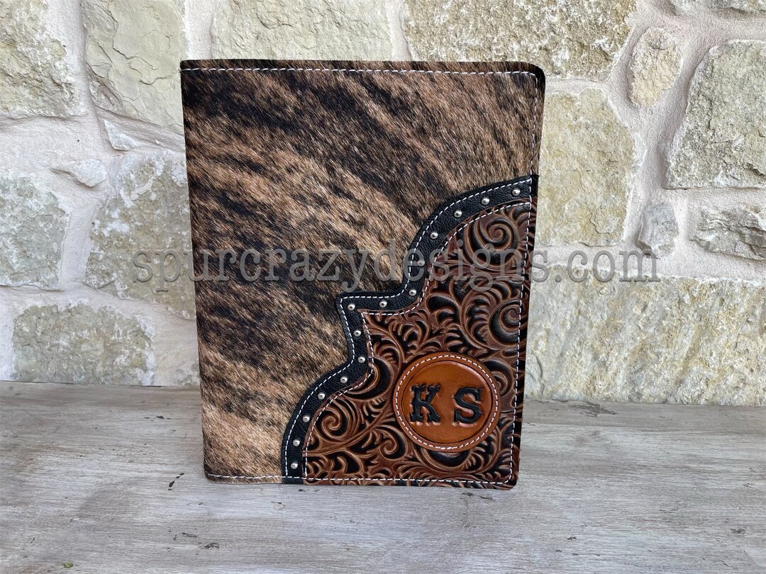 Custom Brand Leather Covered Notepad / Leather Covered Portfolio ...
