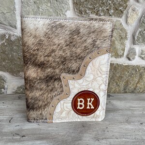 Custom Brand Leather Covered Notepad / Leather Covered Portfolio ...