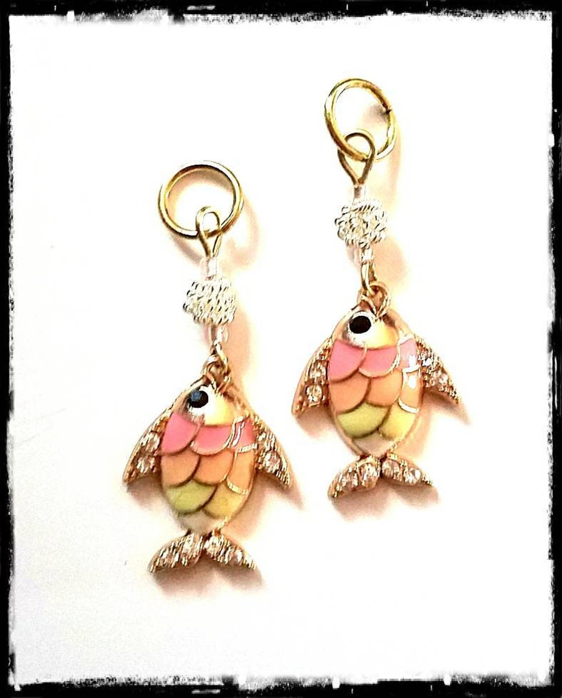 Hearing Aid Charms: Beautiful Enamel Jeweled Rhinestone Pastel - Etsy