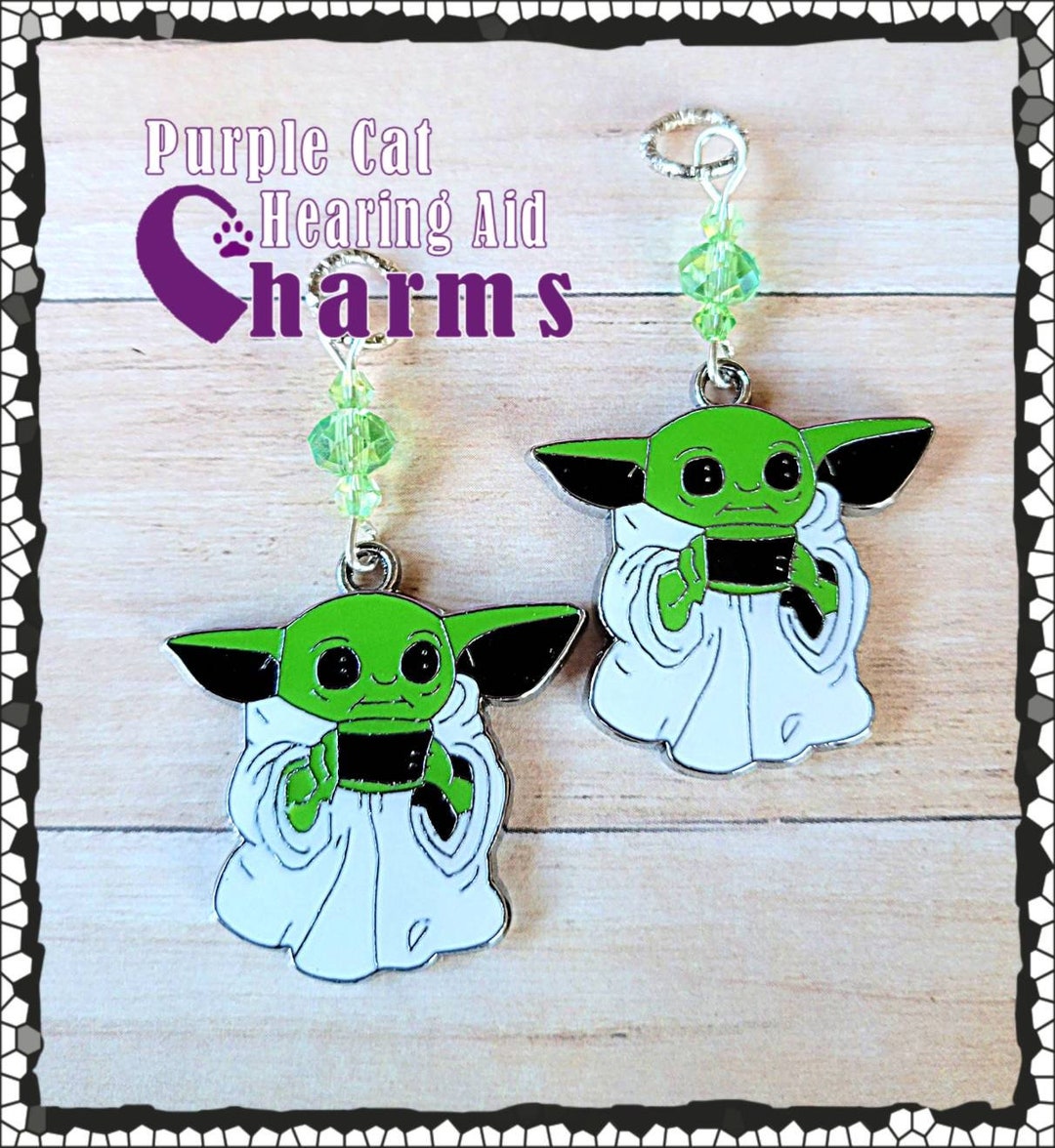 Hearing Aid Charms: Adorable Aliens With Czech Glass and Swarovski ...