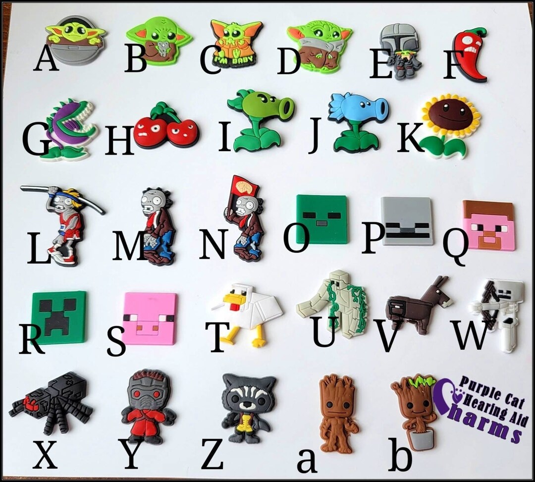 Cochlear Cuties or Hearing Aid Tube Trinkets: Various Gaming Characters ...