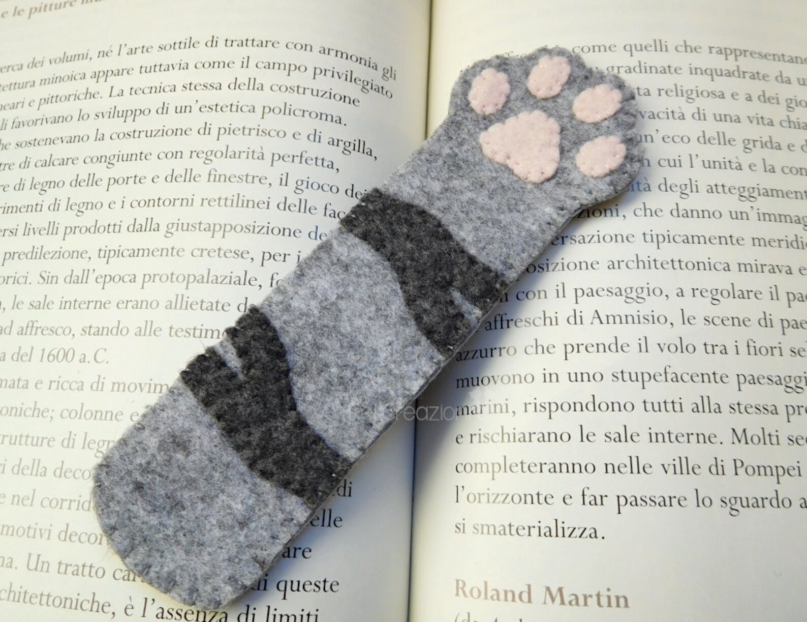 Felt Cat Paw Cute Bookmark Gift Idea for Book Reader Pet - Etsy
