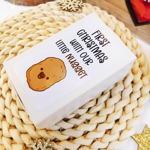 Felt Chicken Nugget Baby First Christmas Ornament in a Matchbox ...