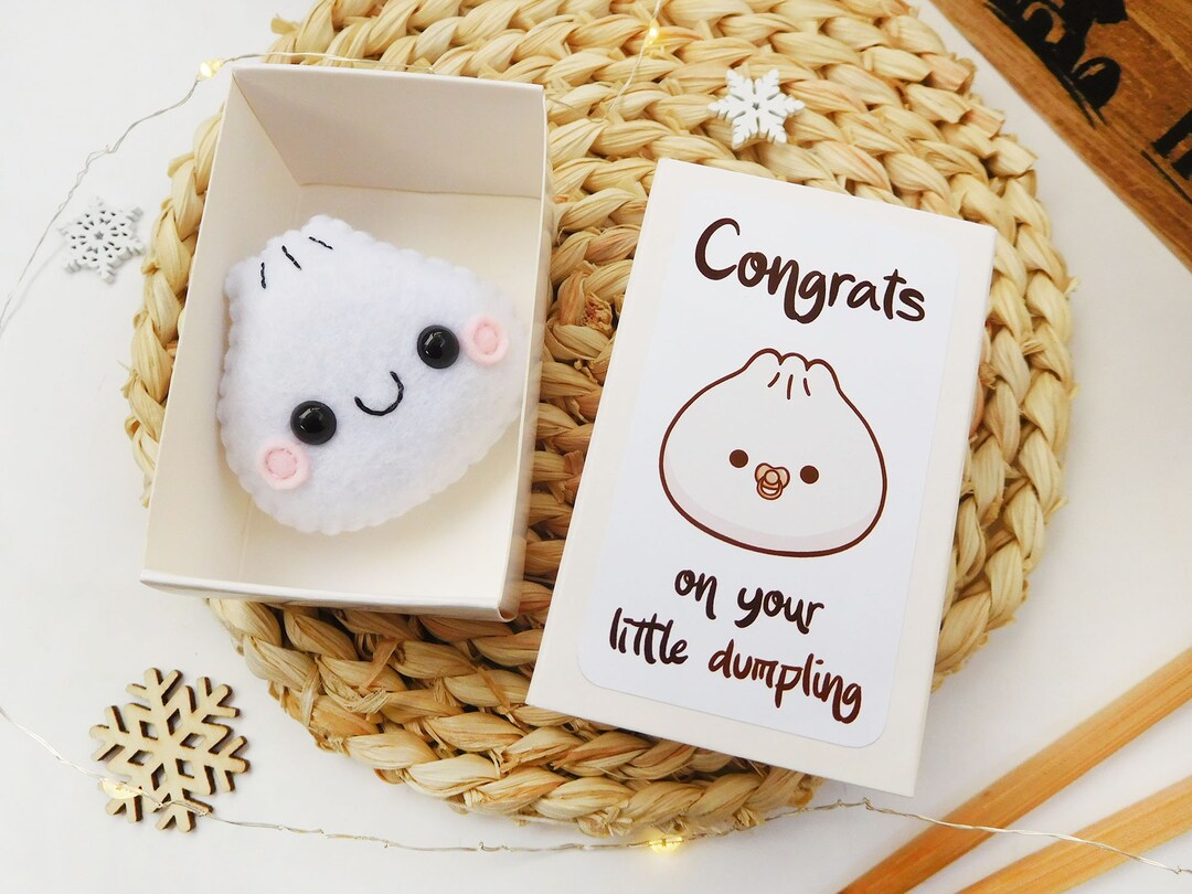 Felt Dumpling Baby Shower Dim Sum Food Pun Matchbox, Chinese Food ...