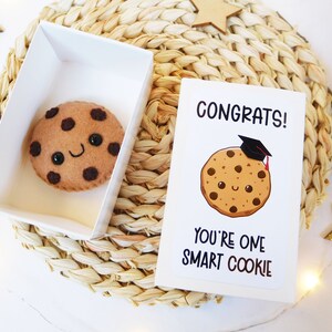 Felt Tiny Smart Cookie in a Matchbox Graduate Gift, Cute Graduation ...