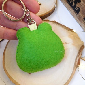 Felt Frog Kawaii Keychain With Cute Red Heart, Relationship Gifts ...