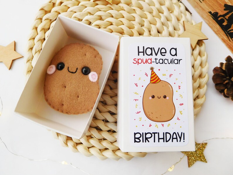 Felt Potato Funny Happy Birthday Gift Kawaii Matchbox, Birthday Gifts ...
