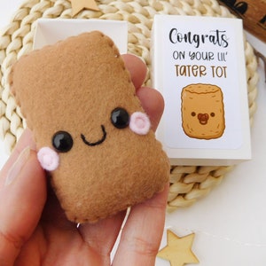 Felt Tater Tot Potato in a Matchbox Baby Shower, Congrats on Pregnancy ...