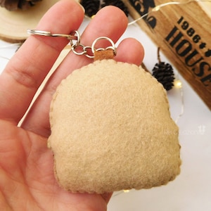 Felt Cheeseburger Hamburger Kawaii Food Keychain, Fast Food Keychain ...