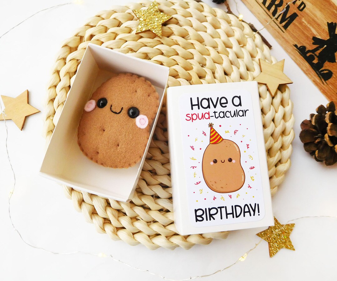 Felt Potato Funny Happy Birthday Gift Kawaii Matchbox, Birthday Gifts ...