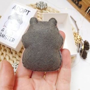 Felt Sad Hamster Plush in a Matchbox, Adopt an Animal, Trending Hamster ...