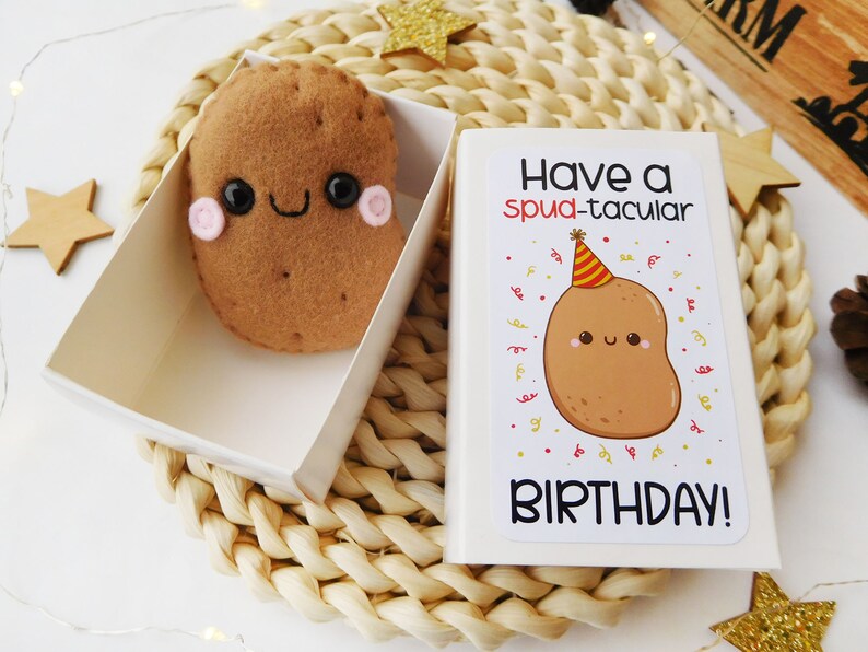 Felt Potato Funny Happy Birthday Gift Kawaii Matchbox, Birthday Gifts ...