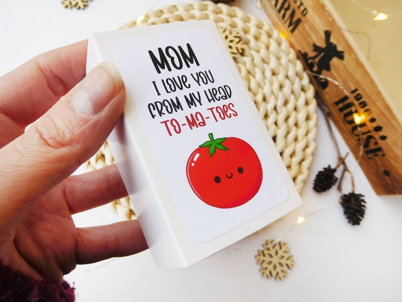 Felt Tomato in a Matchbox Mother's Day Funny Pun Gift, Mom Birthday ...