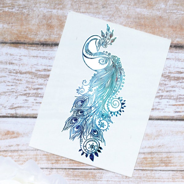 Peacock Stickers - Etsy