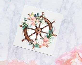 Crossed Fishing Hooks Vinyl Decal Sticker Deep Sea Boat Anchor Fish ...