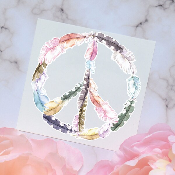 Peace Sign Decal - Etsy