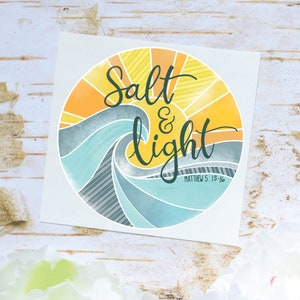 Salt and Light Decal | Matthew 5:13 Sticker | Scripture Decal | Bible ...