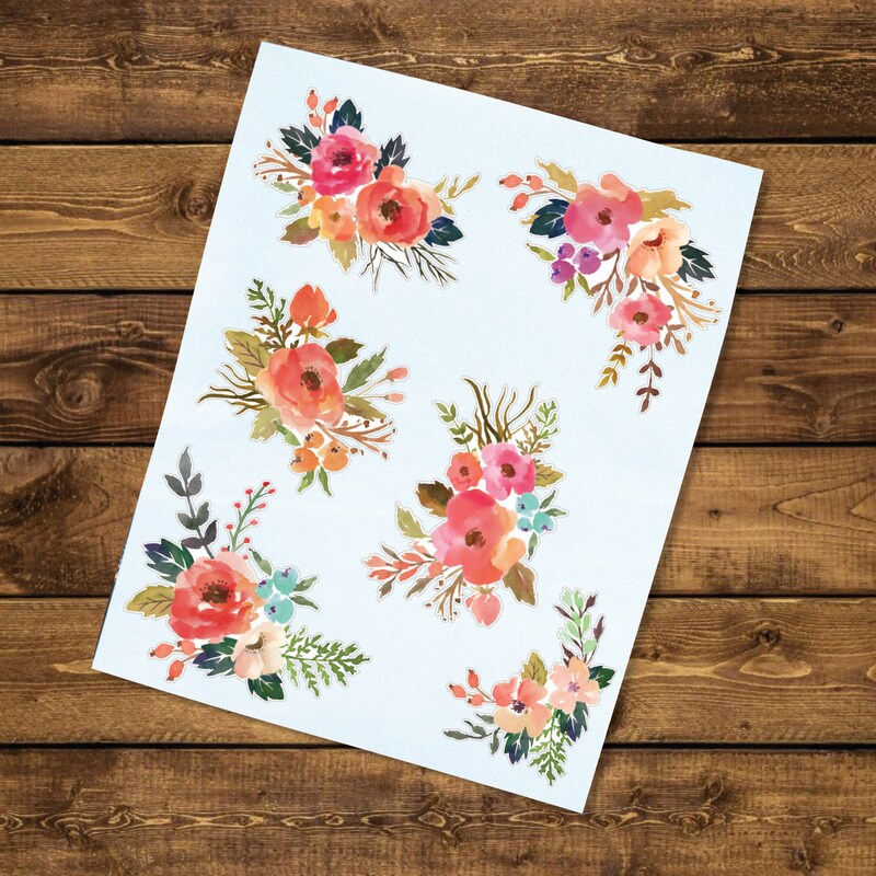 Flower Decals - Etsy