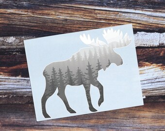 Moose decal | Etsy