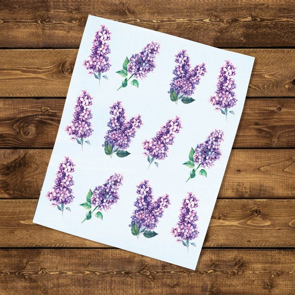 Purple Flower Sticker - Etsy