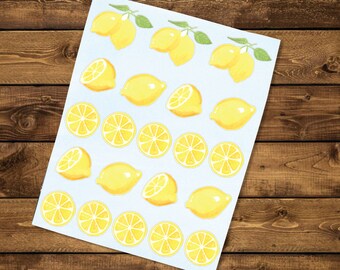 Lemon Slice Vinyl Decal - Etsy