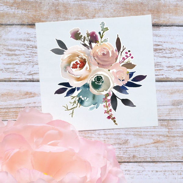 Vinyl Flower Decal - Etsy