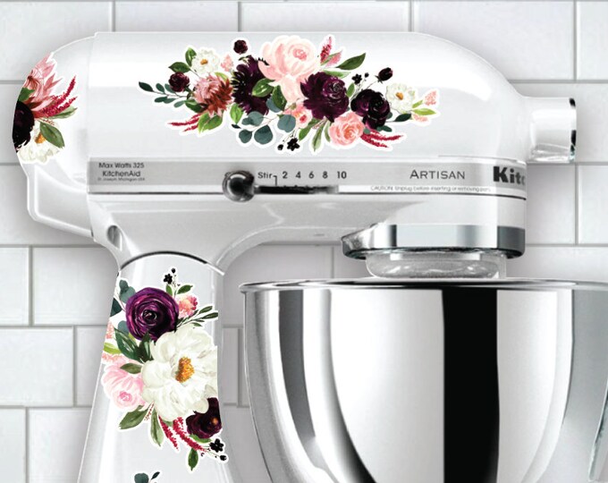 Blush Hydrangea Floral Mixer Decals Watercolor Floral Decals - Etsy