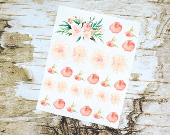 Flower decals | Etsy