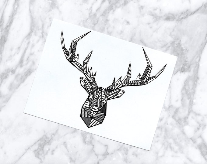 Plaid Moose Sticker Moose Vinyl Decal Buffalo Plaid Decal | Etsy