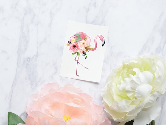 Flamingo Sticker Pink Flamingo Vinyl Decal Tropical Bird - Etsy