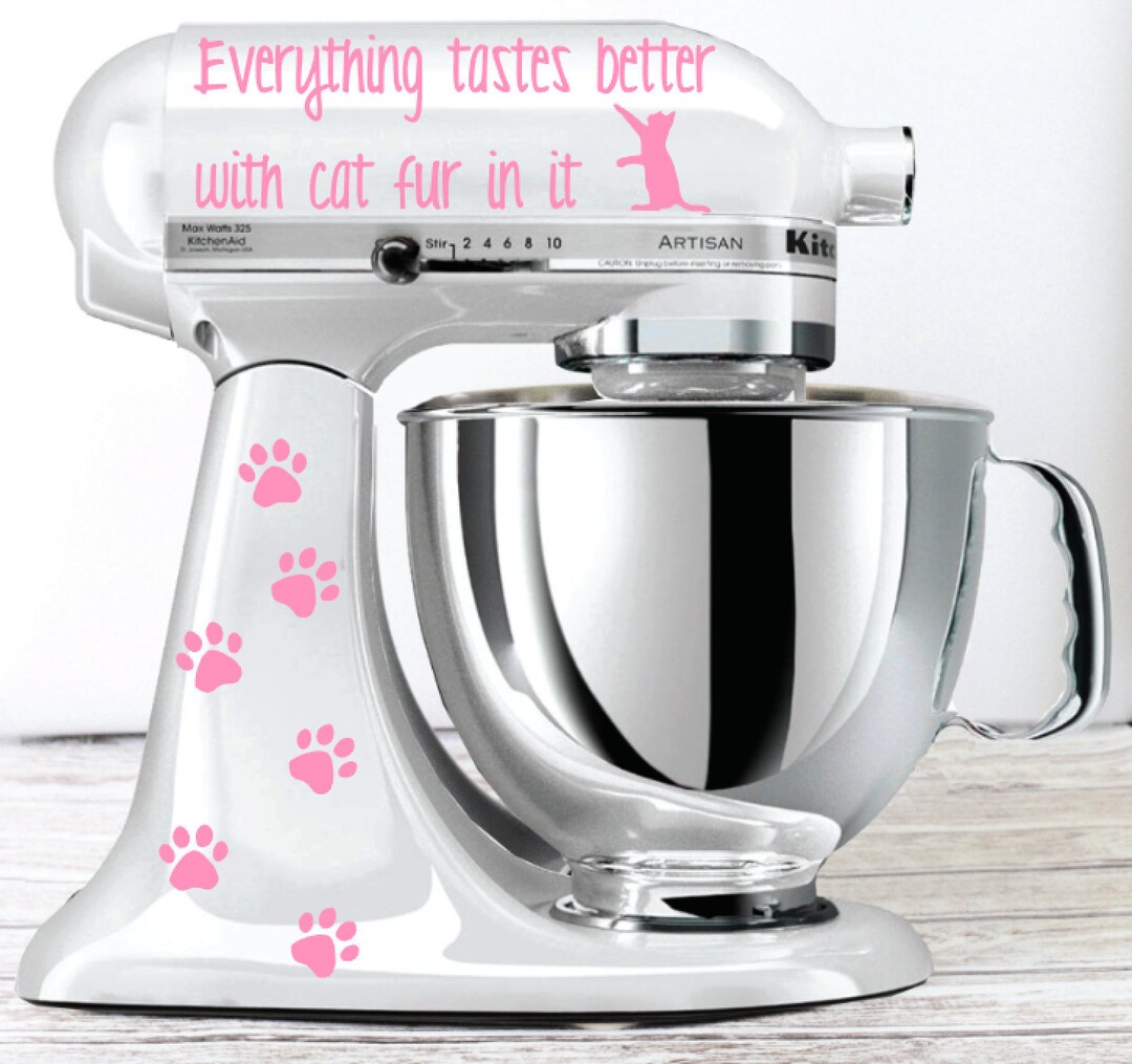 Cat Mixer Decal | Cat Decal | Cat Sticker | Everything Tastes Better ...